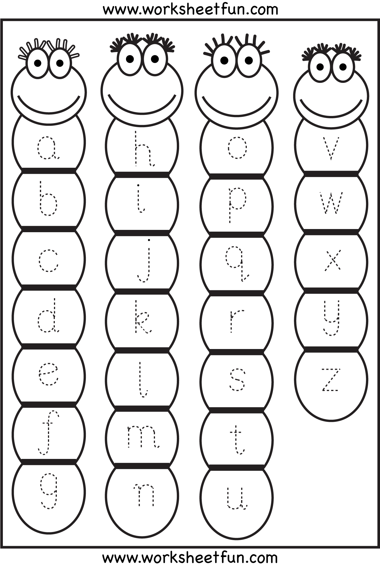 Kindergarten Letter Tracing Sheets Tracing Worksheets