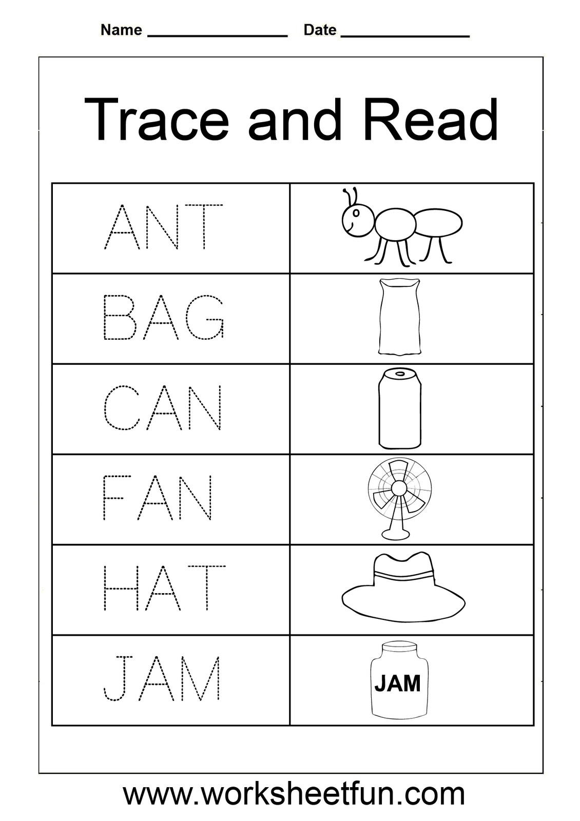 3 Letter Word Tracing Worksheets Tracing Worksheets