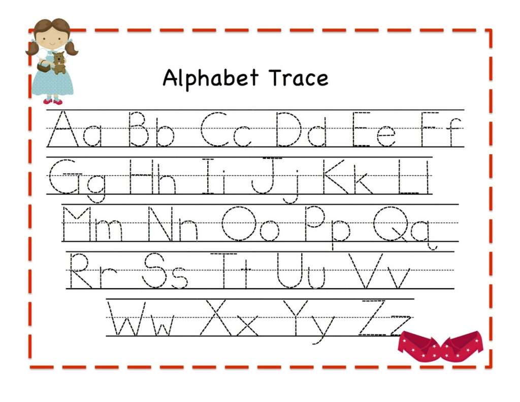 Trace Alphabet Letters For Children Activity Shelter | Tracing Worksheets