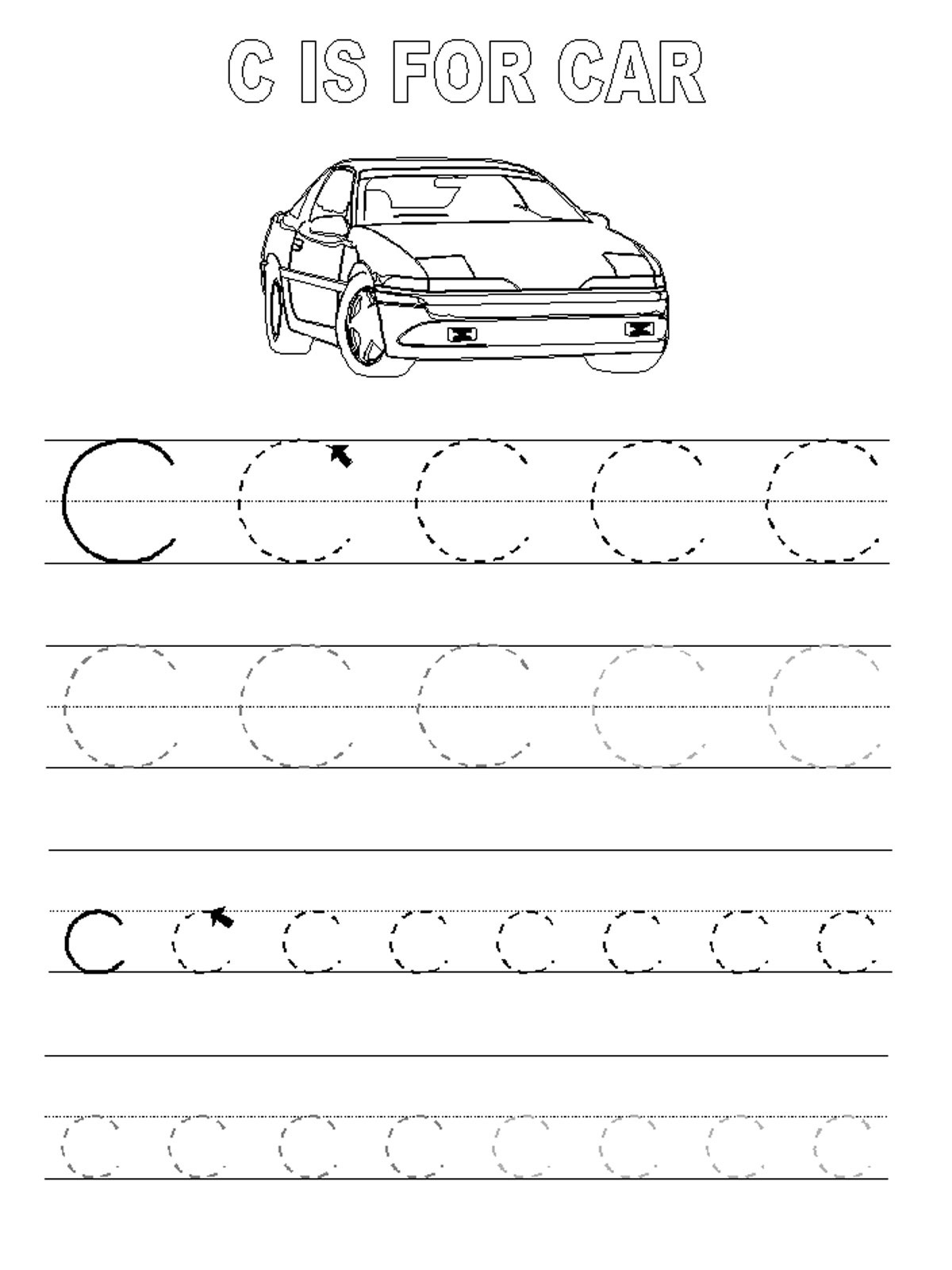 Tracing Letter C Printable Tracing Worksheets Tracing Letter C Printable Tracing Worksheets