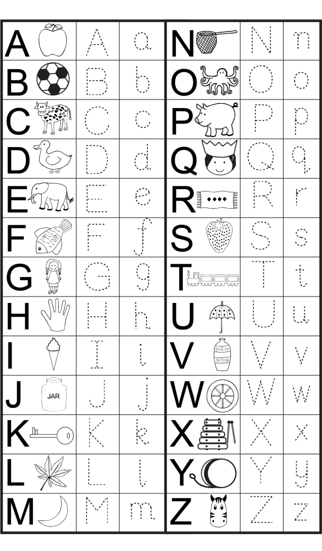 Free Printable Uppercase And Lowercase Letters Tracing Worksheets 